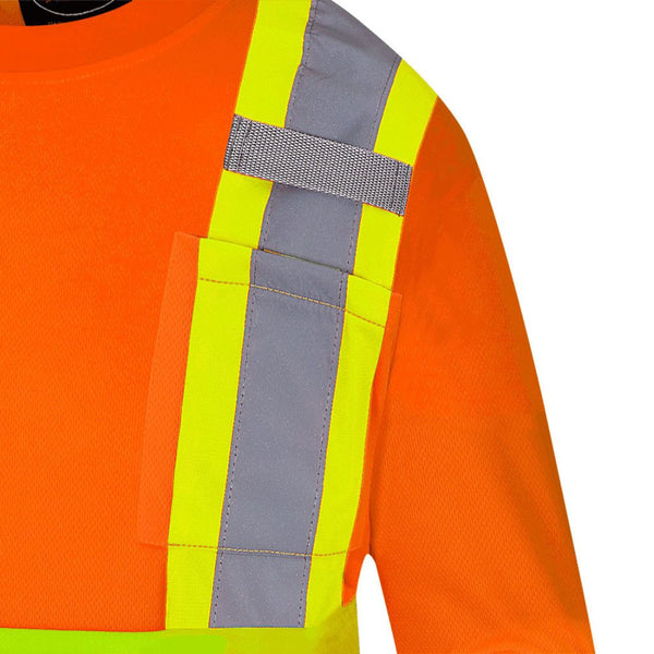 Pioneer Women's Birdseye Safety High Visibility Long Sleeve Shirt 6968