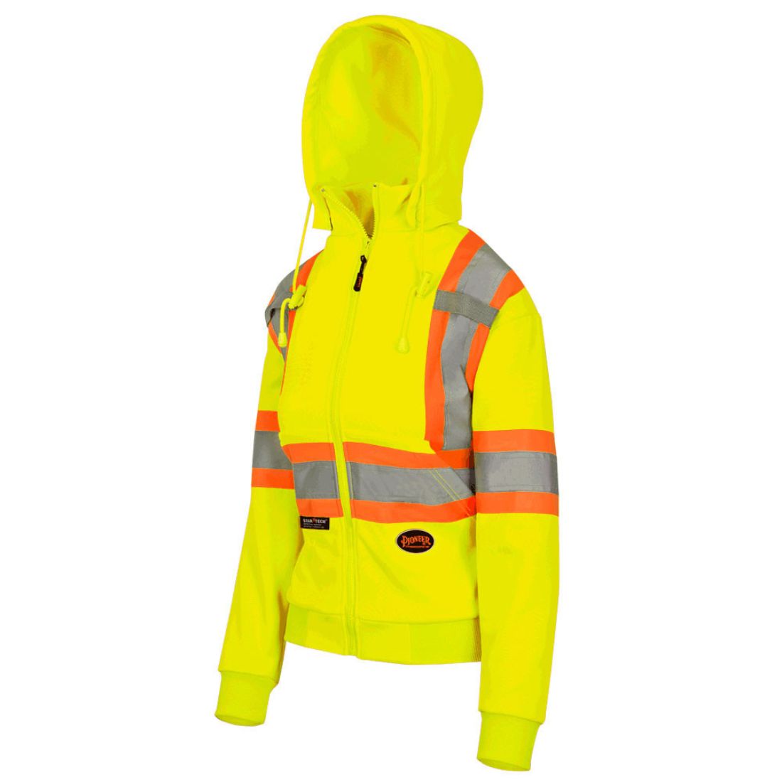 Pioneer Women's High Visibility Fleece Safety Hoodie 6925W - Yellow