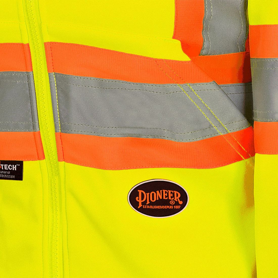 Pioneer Women's High Visibility Fleece Safety Hoodie 6925W - Yellow