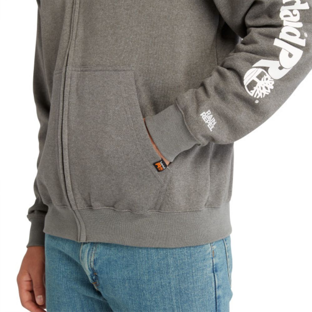 Timberland PRO Hood Honcho Full Zip Work Hoodie - Dark Charcoal TB1A23 ...