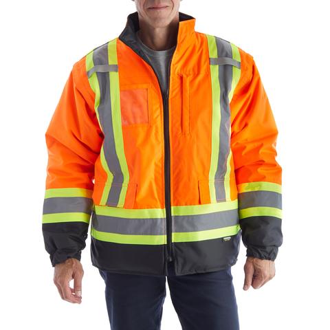 Terra Hi-Vis 7 in 1 System Winter Work Jacket - 116501 Orange | Work ...