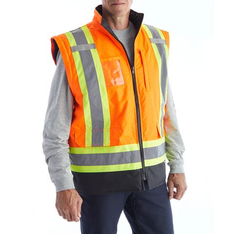 Terra Hi-Vis 7 in 1 System Winter Work Jacket - 116501 Orange | Work ...