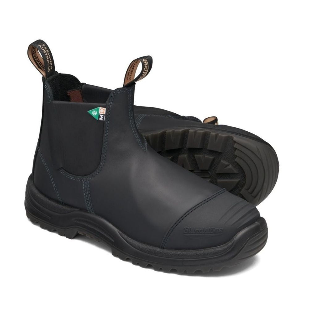 Blundstone 165 Unisex Ute Slip On Steel Toe Work Safety Boot With Met ...