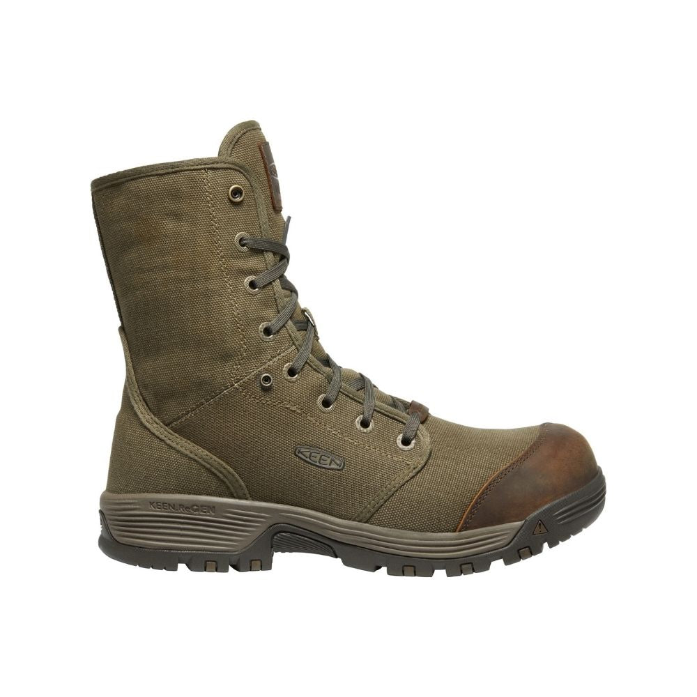 Keen Roswell Men's 8" Canvas Composite Toe Work Boot - 1026379 | Work ...