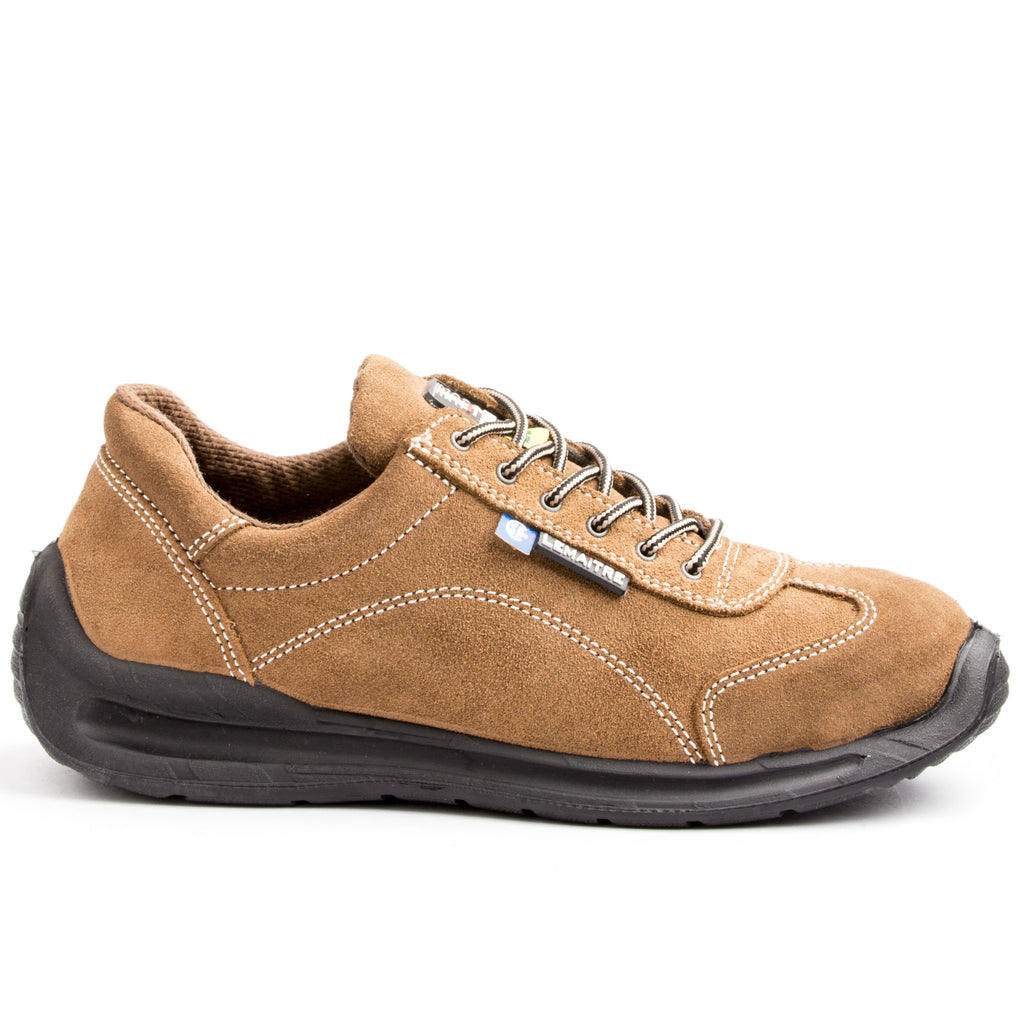 Lemaitre Viper Lightweight Leather Steel Toe Athletic Shoe - Beige ...