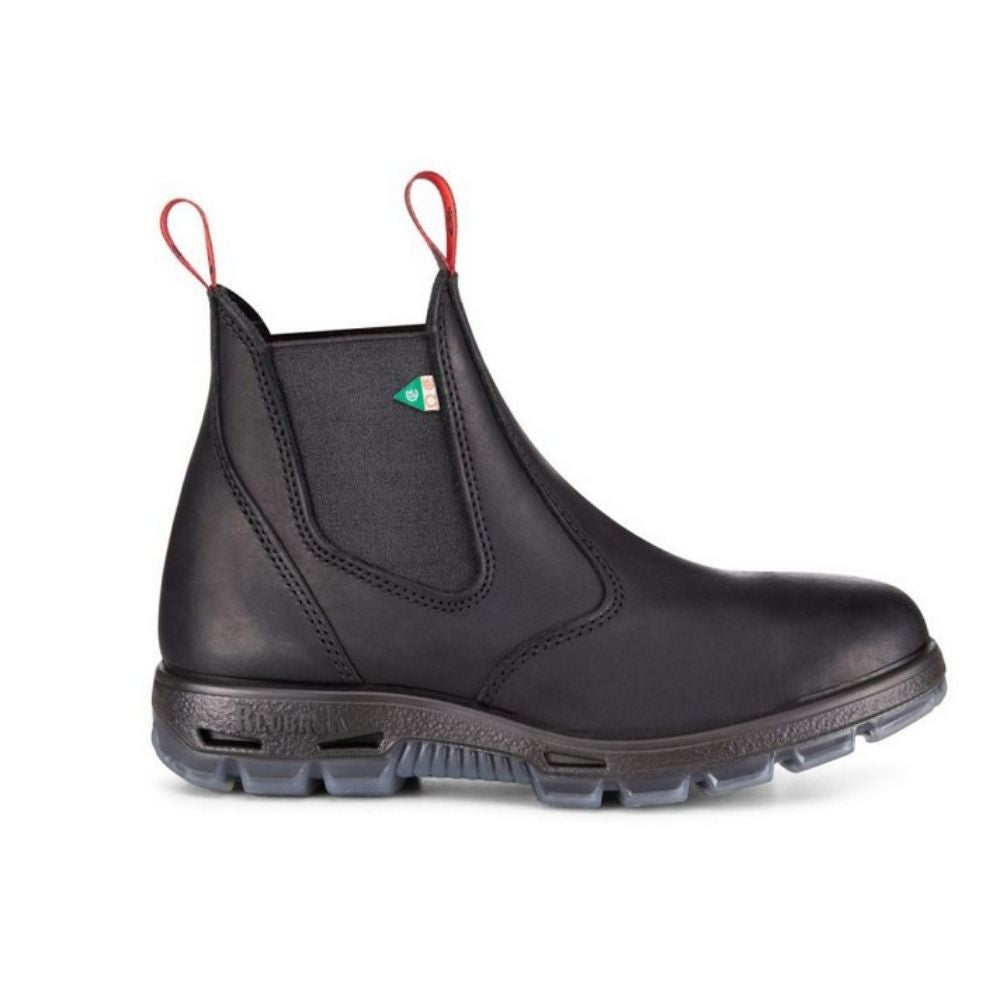 Redback Bobcat Unisex Slip On Steel Toe Work Boot PSBBK - Black | Work ...