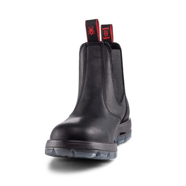 Redback Bobcat Unisex Slip On Steel Toe Work Boot PSBBK - Black | Work ...