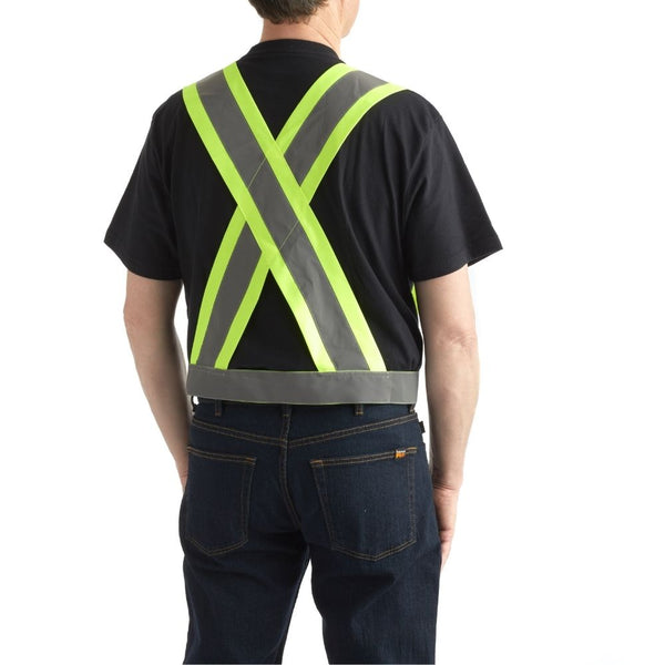 Terra 4 Inch Hi Vis Safety Sash 451004YL | Work Authority